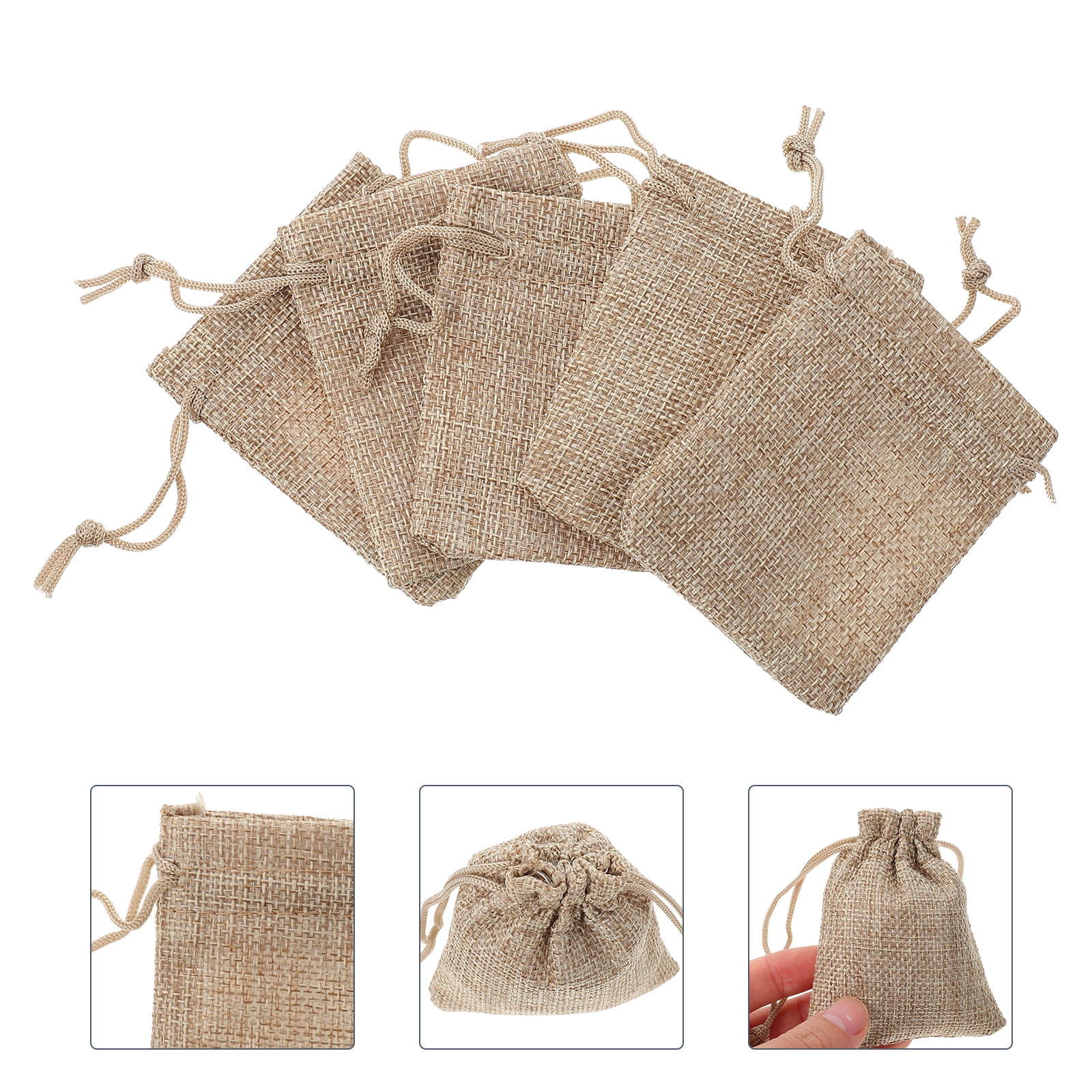 KALLORY 3.54X2.75X0.12in 50Pcs Synthetic Material Draw String Bags for ...
