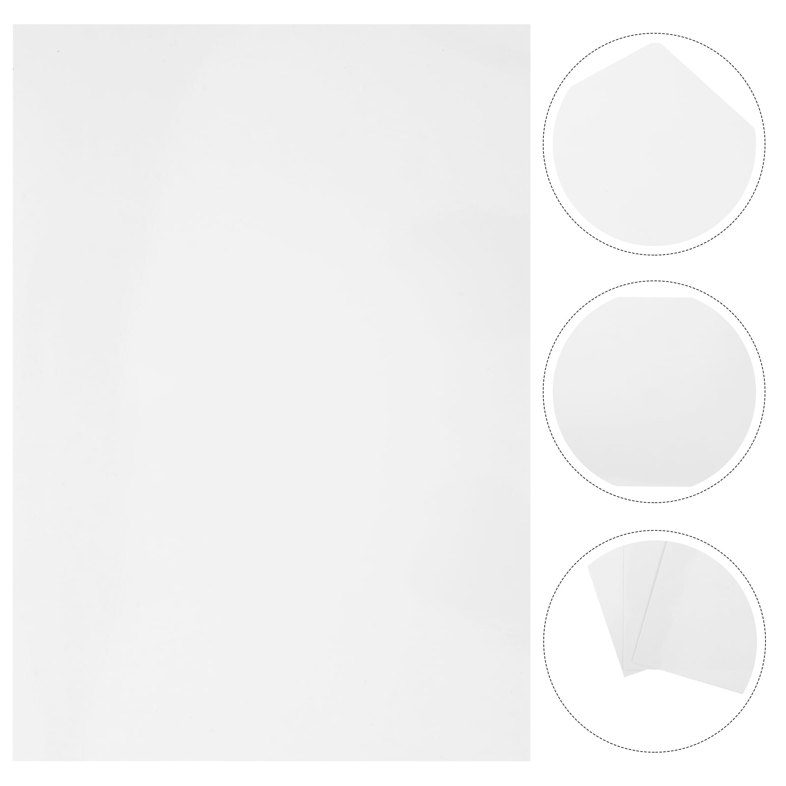 KALLORY 3 Pcs UV Identifying Cards Sun Light Test Testing Outdoor White ...