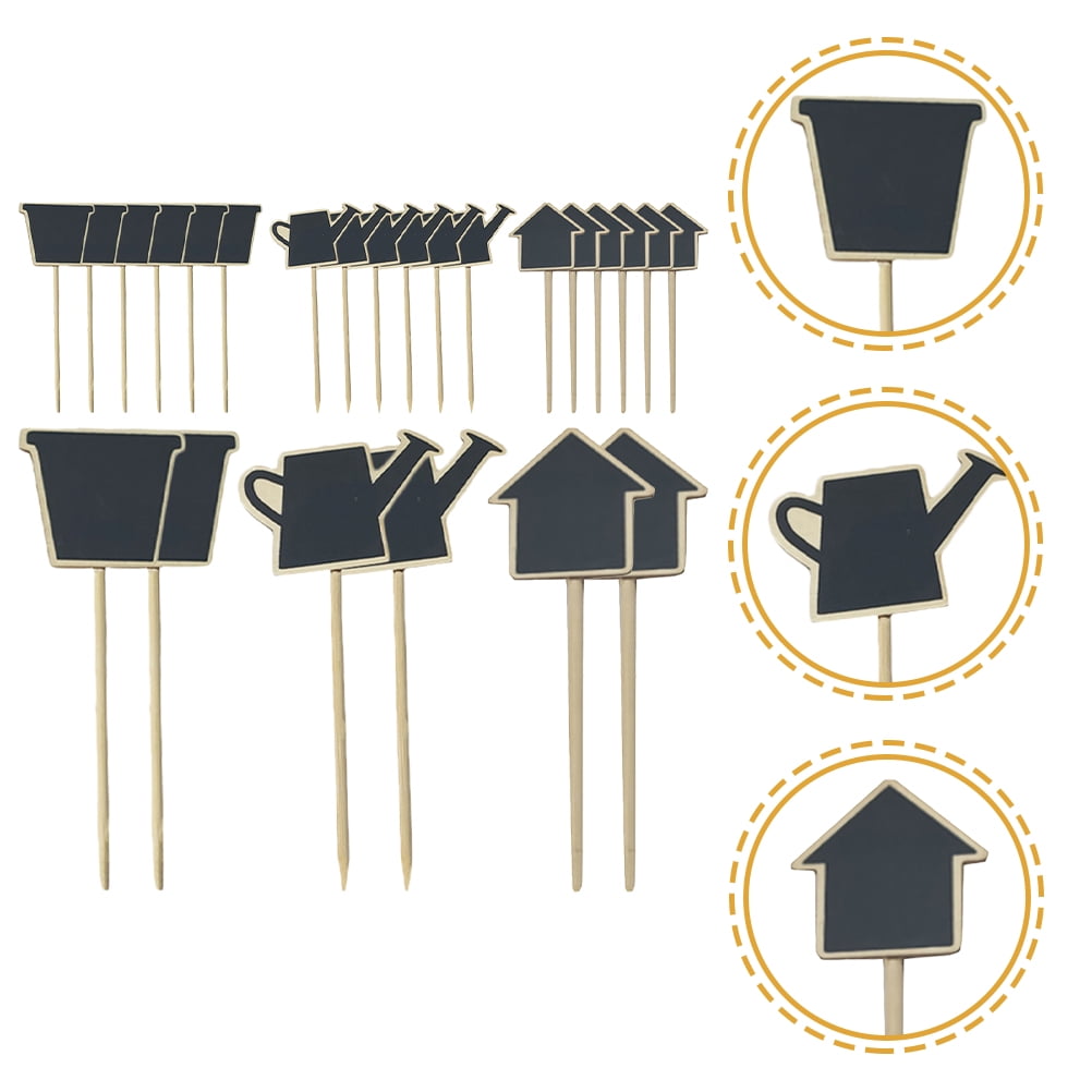 KALLORY 30 Pcs Sign on Message Card Small Chalkboard Signs - Walmart.com