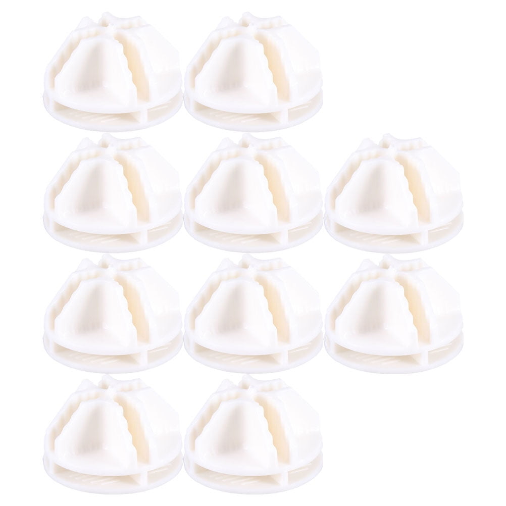 KALLORY 30Pcs Plastic Corner Connector for Wire Cube Storage Bins White ...