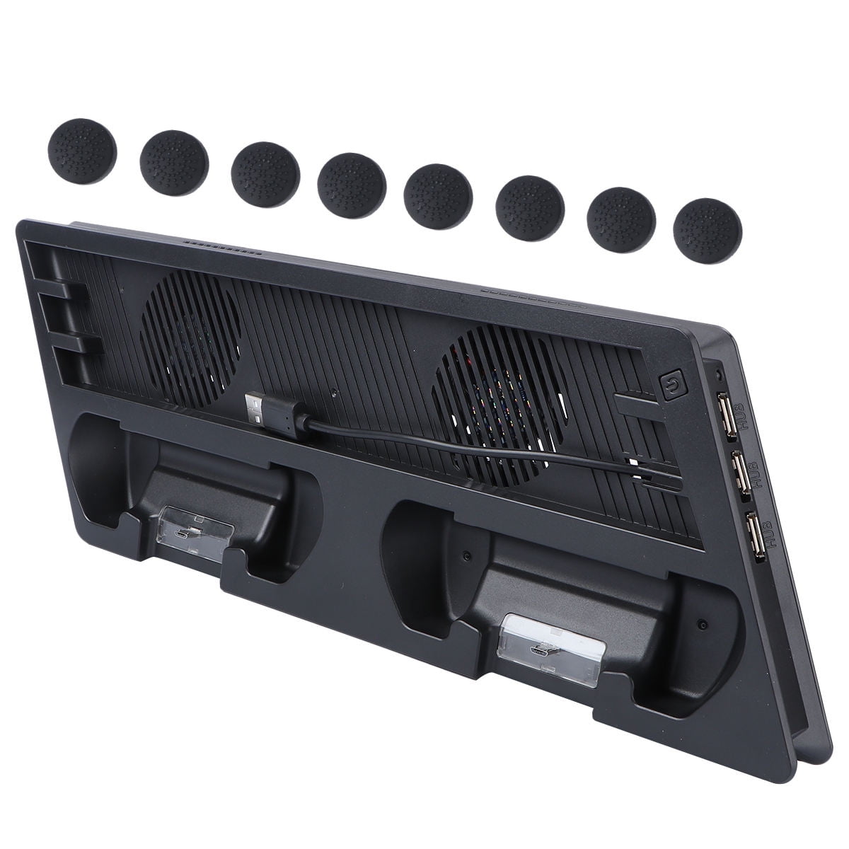 KALLORY 32Pack Pro Vertical Stand Cooling Fan Dual Charging Station for ...