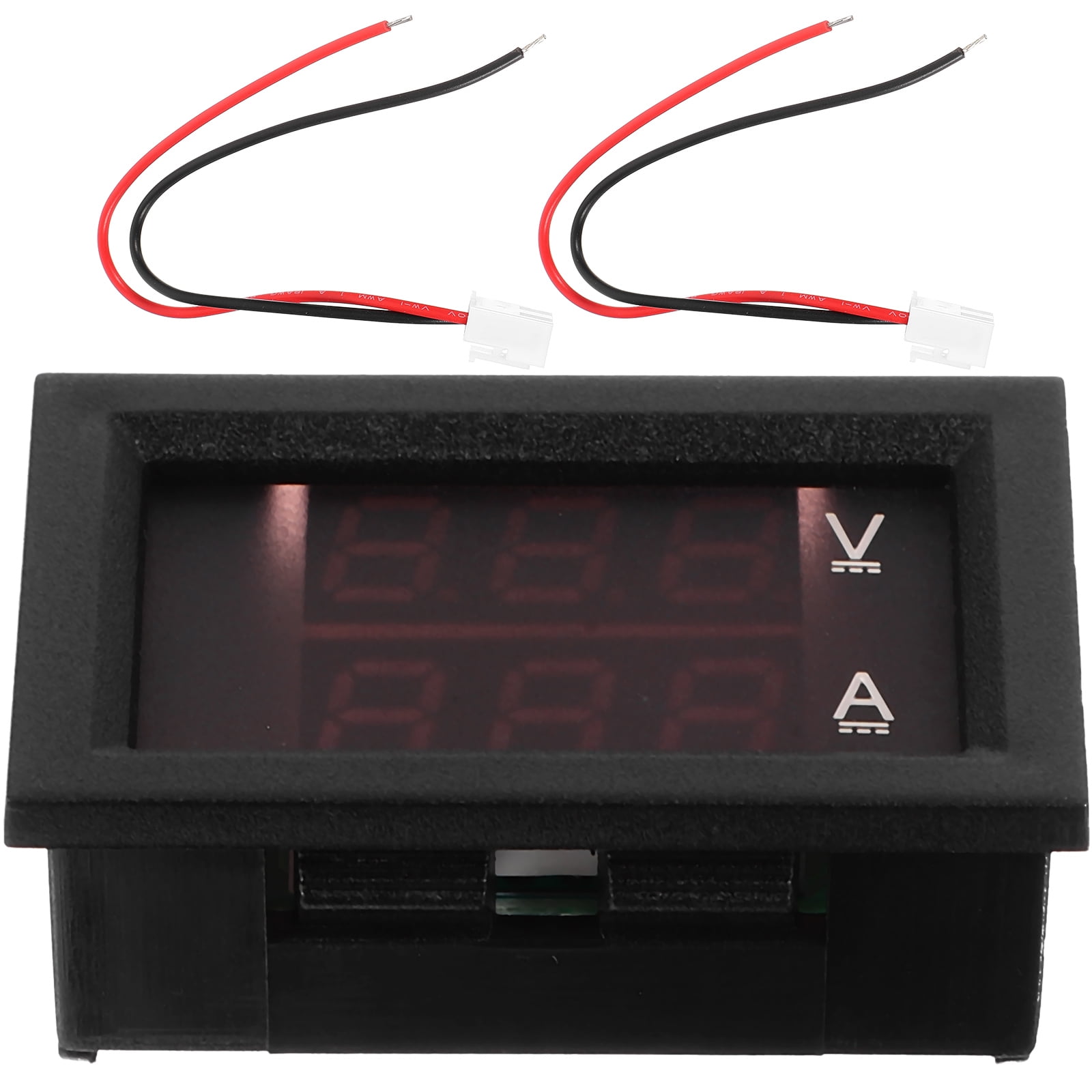 KALLORY 3Pack Plastic Voltmeter Ammeter Dual Display Voltage Meter for ...
