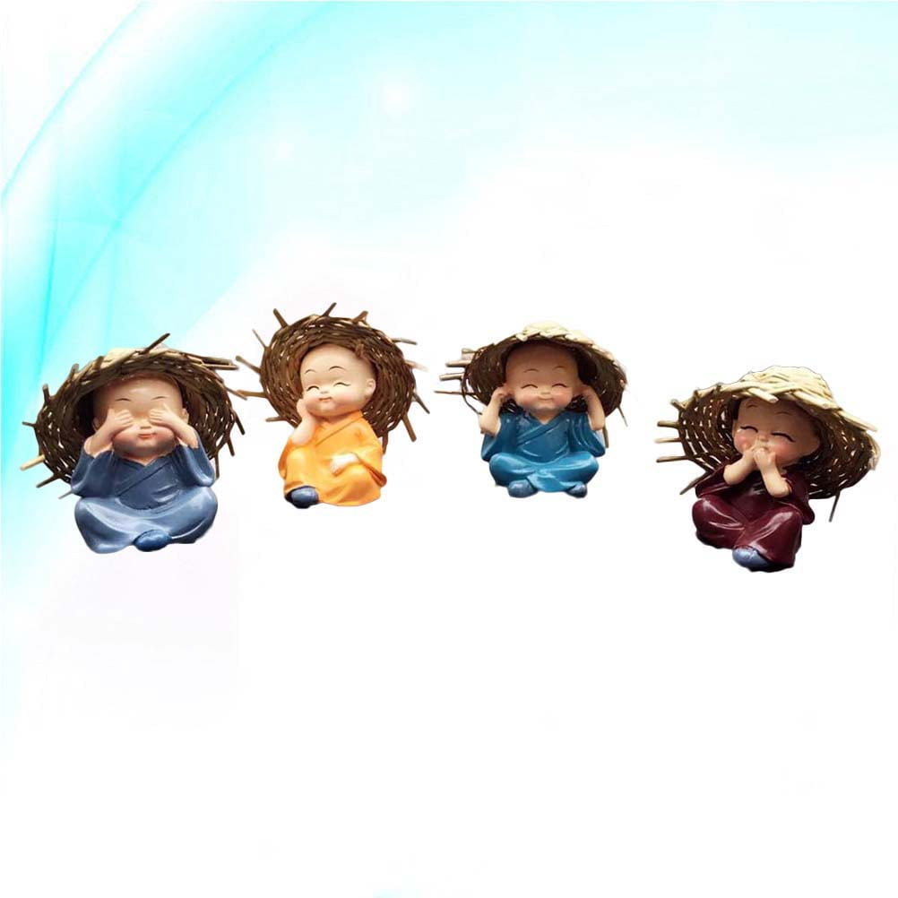 KALLORY 4 PCS/Set Interior Driving Decorations Car Dashboard Ornaments ...