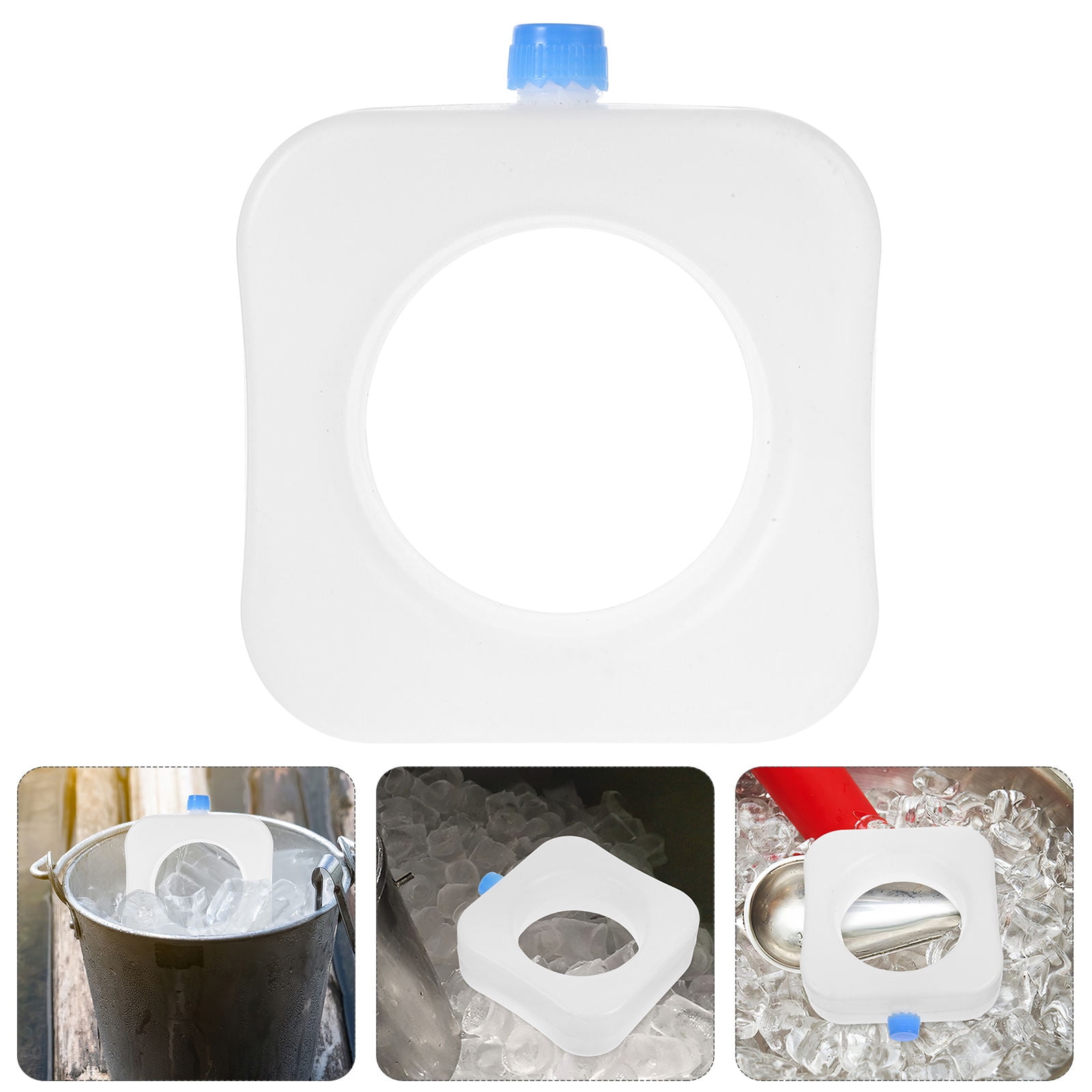 KALLORY 4 Pcs Air Conditioner Ice Package for Cooler Lunch Travel White ...