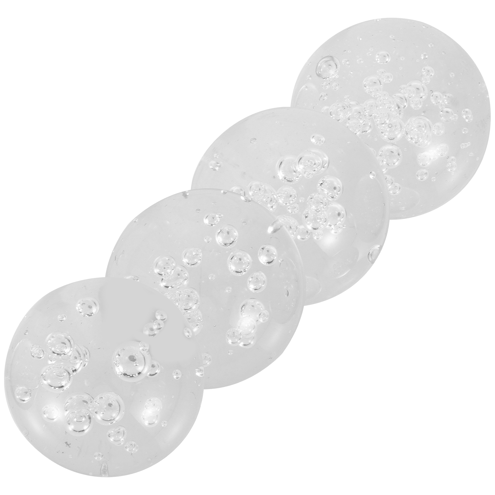 KALLORY 4 Pcs Perspex Water Feature Sphere DIY Decor 5X5CM Transparent ...