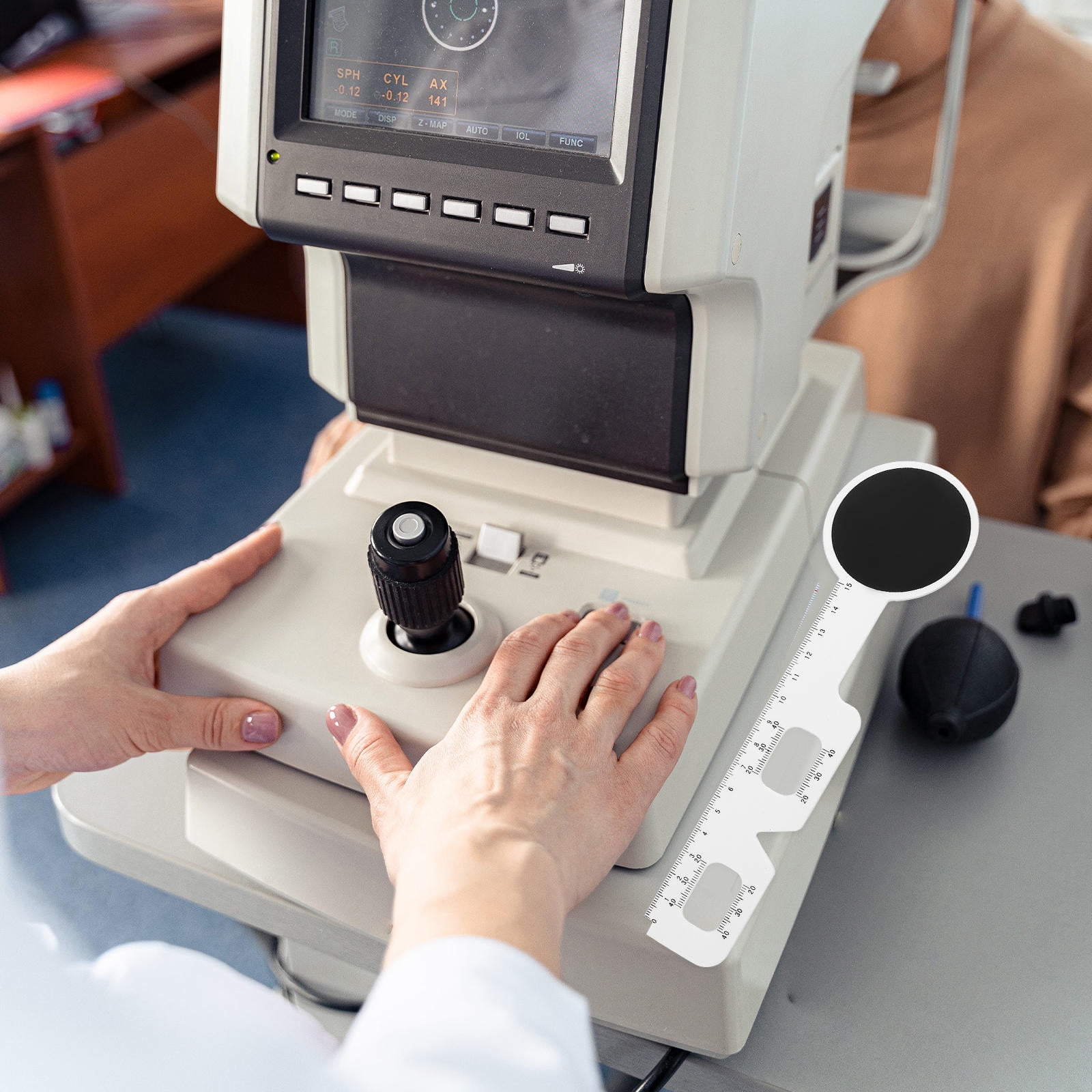 KALLORY 4 Pcs Pupil Distance Meter Pd Ruler for Eyeglasses Student ...