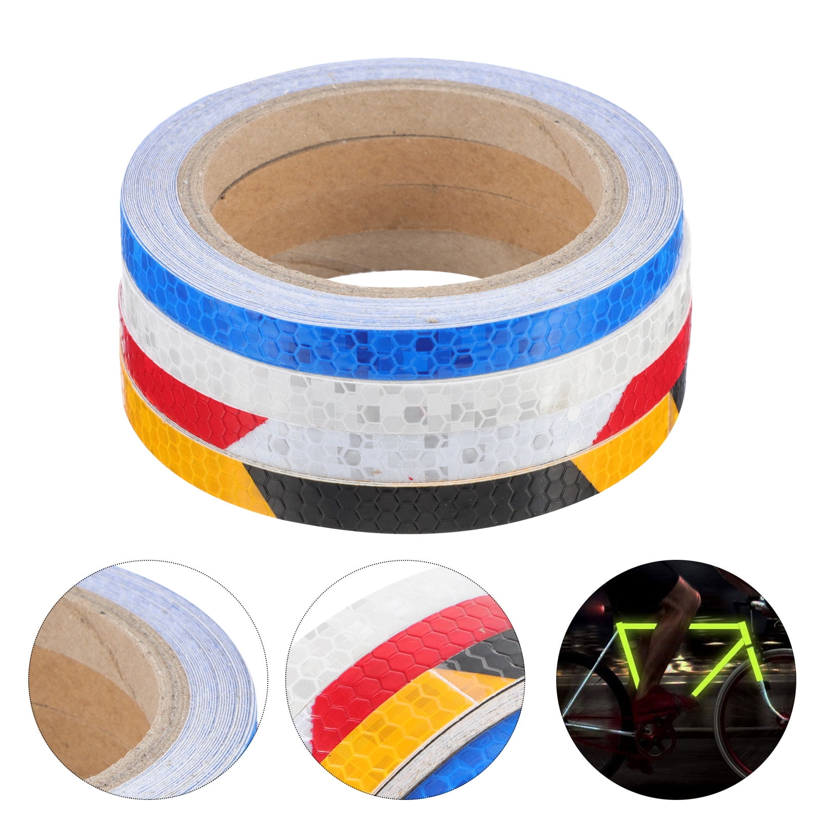 KALLORY 4 Rolls Bicycle Stickers Easy to Remove Road Sign - Walmart.com