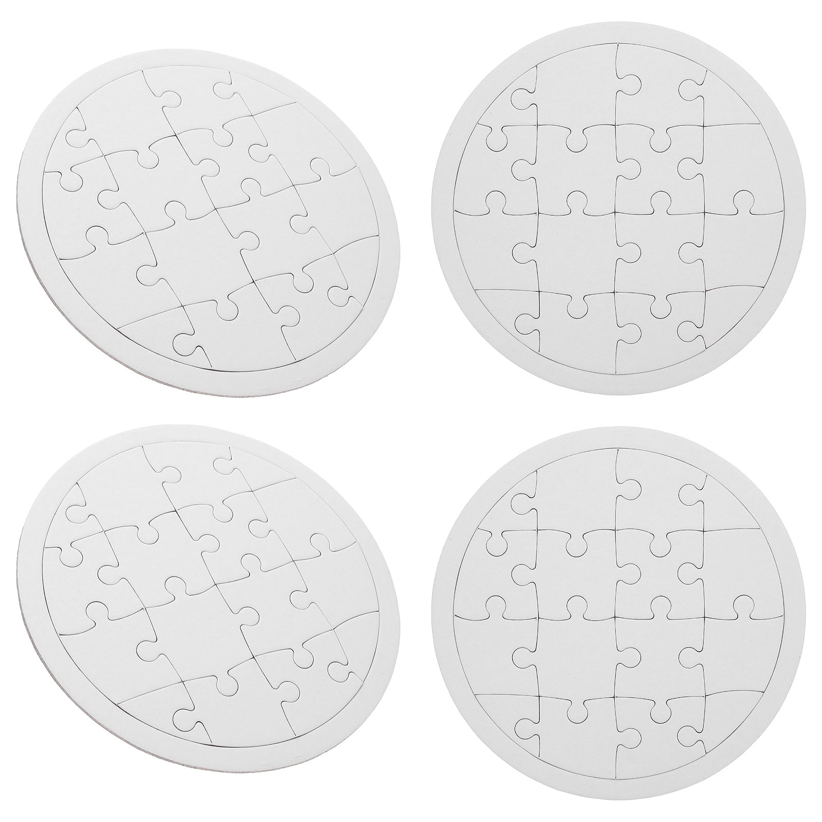 KALLORY 4 Sheets Drawing Puzzle Blanks for Educational Use for Problem ...