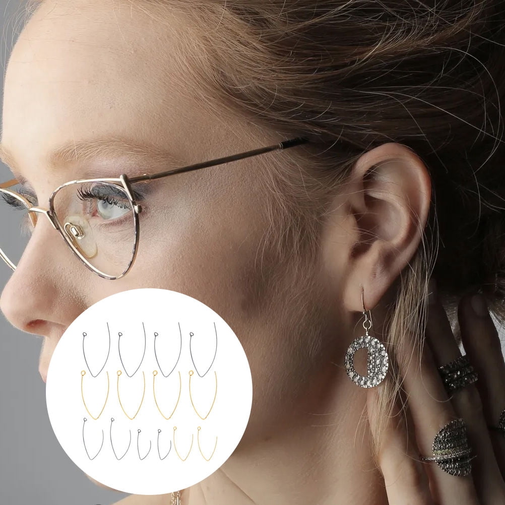 KALLORY 40 Pcs Wires Anti-allergic Ear Hook Sensitive Skin Earrings ...