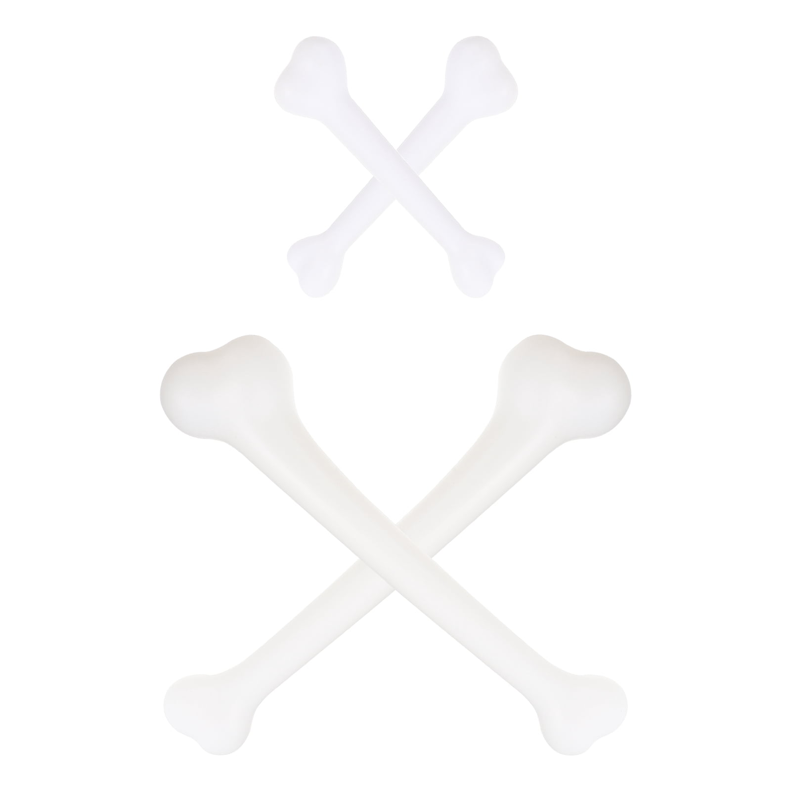 KALLORY 4Pcs Bones Decoration White Plastic Skeleton Bones Model For ...