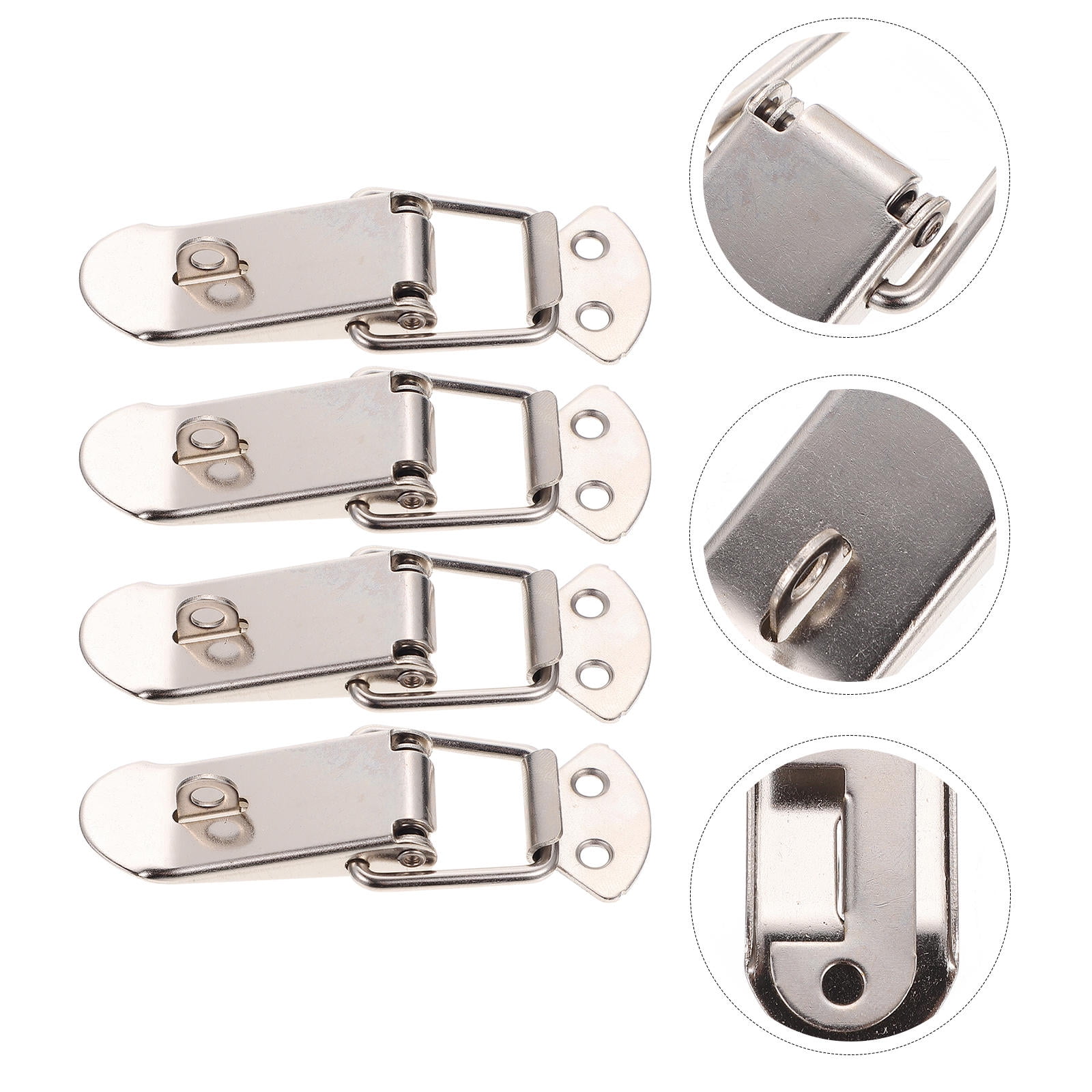 KALLORY 4Pcs Cabinet Latch Hardware Metal Buckle Latch for Handyman and ...