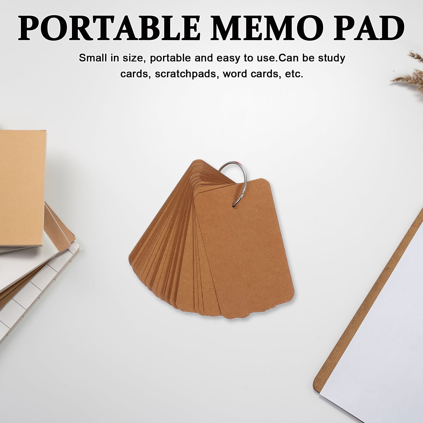 KALLORY 4Pcs Cute Stationary for Students Colorful Flashcards Portable Note Pads - Walmart.com