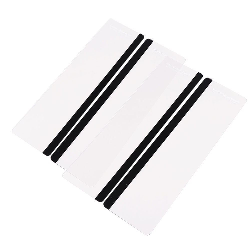 KALLORY 4Pcs Flat Clear Acrylic Monitor Memo Board for Computer Side ...