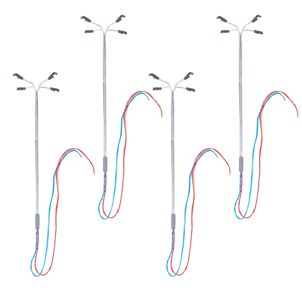 KALLORY 4Pcs Miniature Street Lamp Models for Diy Garden Scene and ...