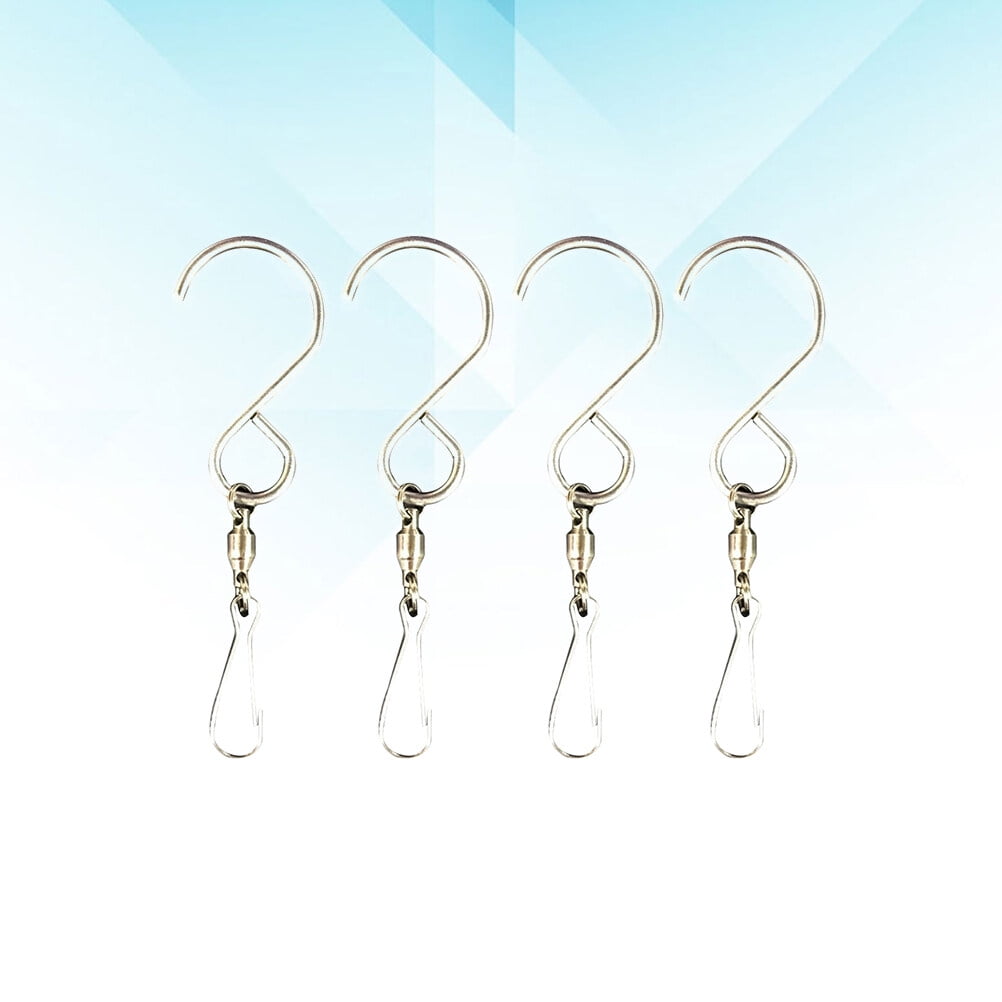 KALLORY Metal Swivel Hooks 4Pcs Stainless Steel for Home - Walmart.com