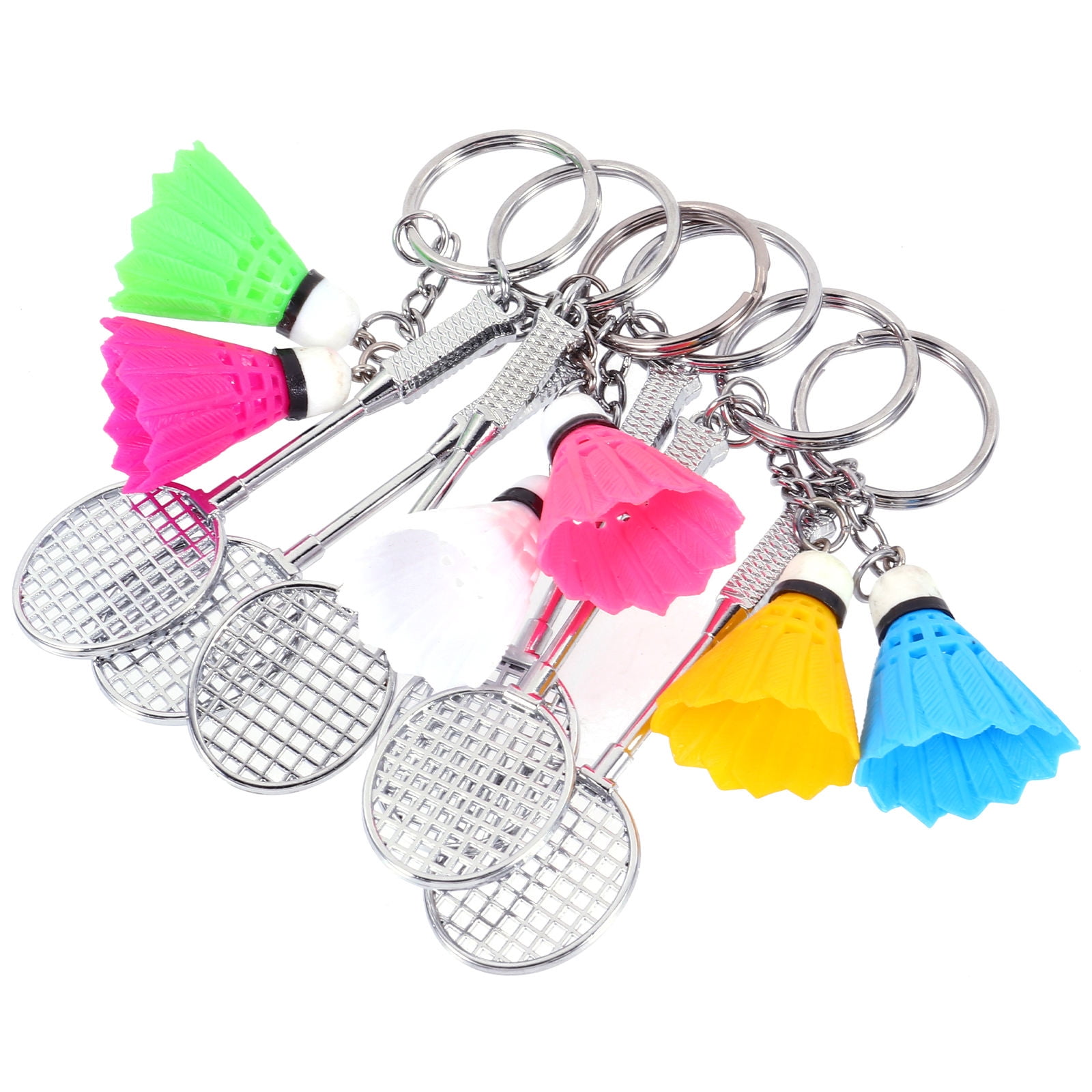 KALLORY 4Set Badminton Hanging Keychains Assorted Color Lightweight ...