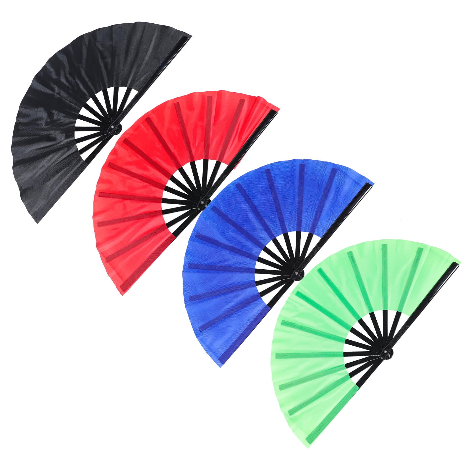 KALLORY 4pcs Fan Kung Fu Fan Portable Performance Fan Folding Hand Fan ...