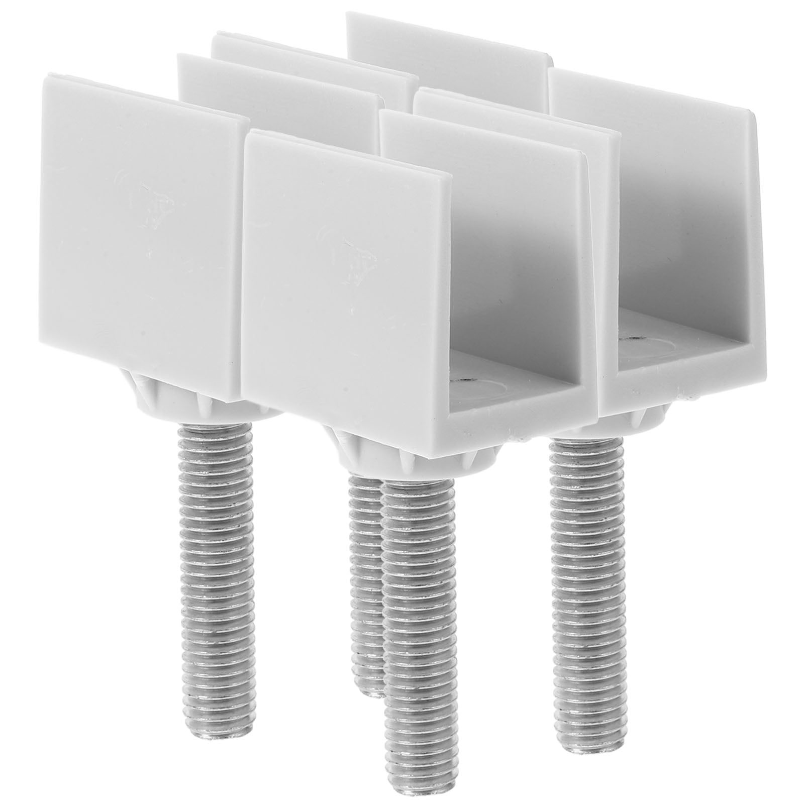 KALLORY 4pcs Side Table Support Clamps Fastening Bolt Clamps Office ...