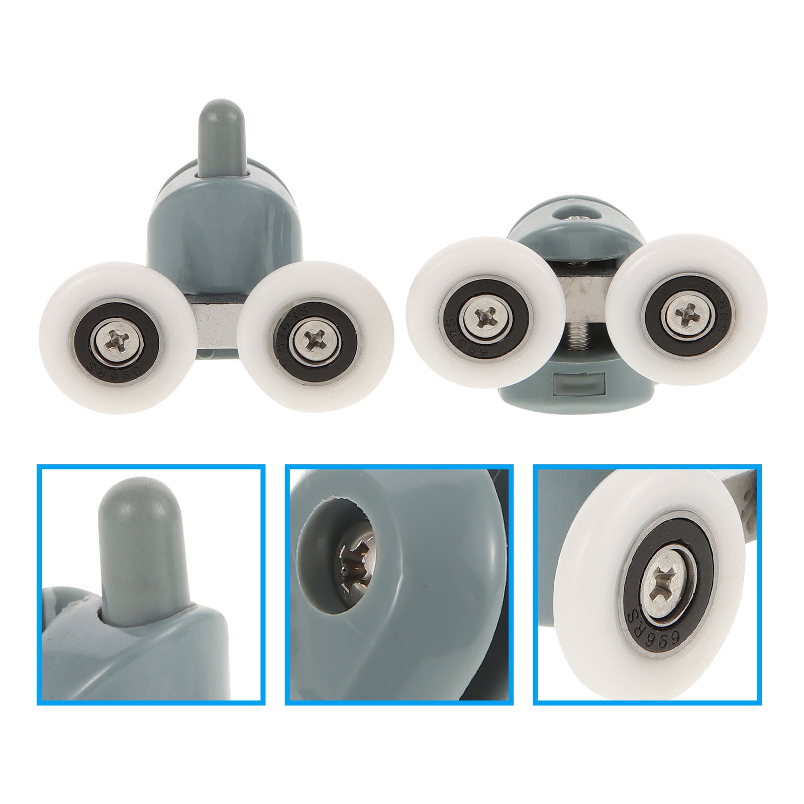 KALLORY 4pcs Sliding Door Roller Barn Door Roller Door Wheel ...