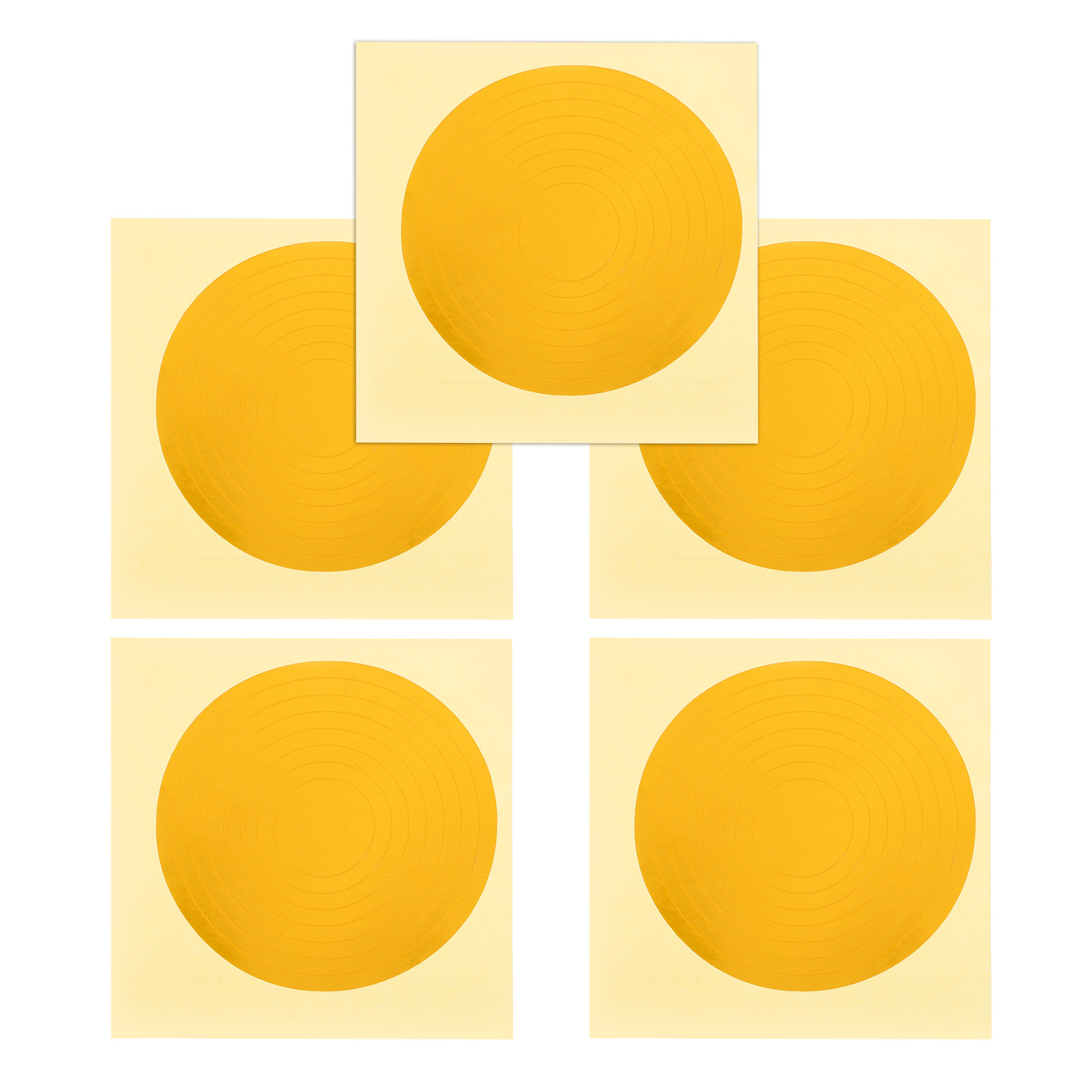 KALLORY 5 Sheets Pressure Gauge Identification Labels Reflective Film ...