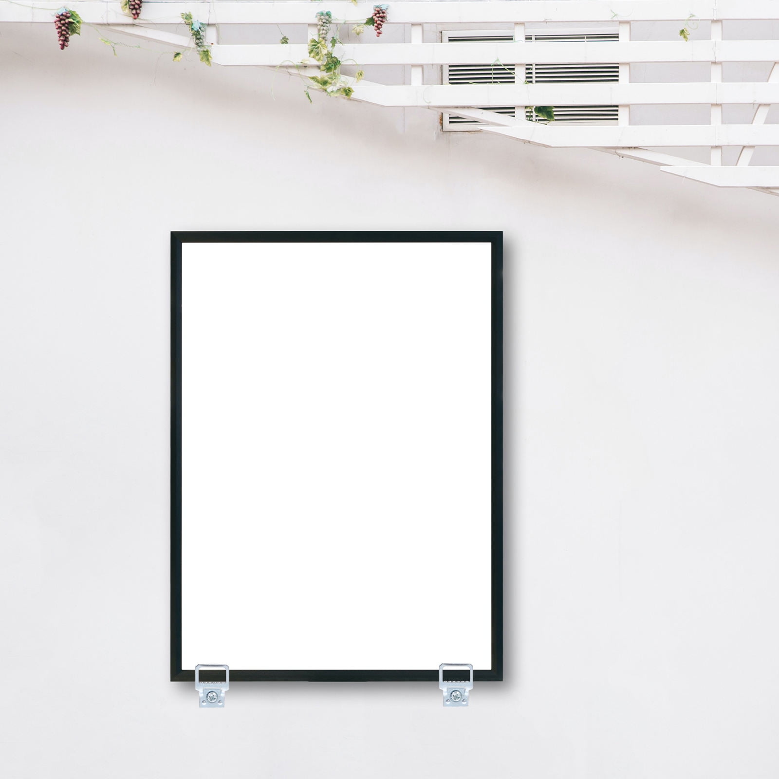 KALLORY 50Pcs D-Ring Picture Frame Hanging Hooks Silver Aluminum Alloy ...