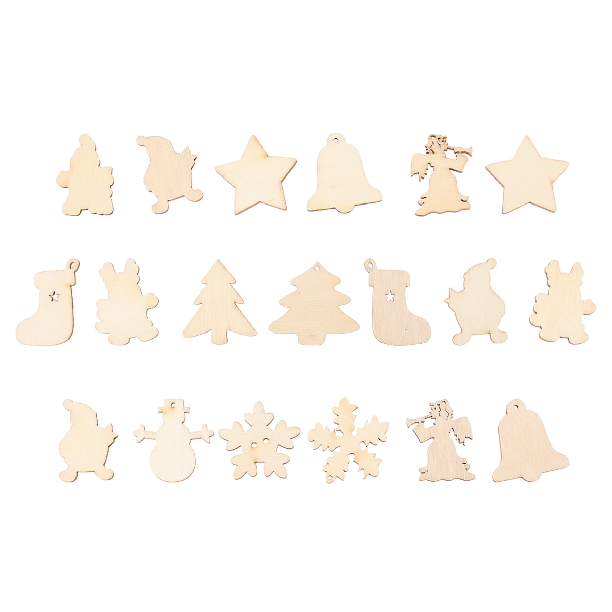 KALLORY 50Pcs Diy Craft Decor Unfinished Wood Slices for Diy Projects ...