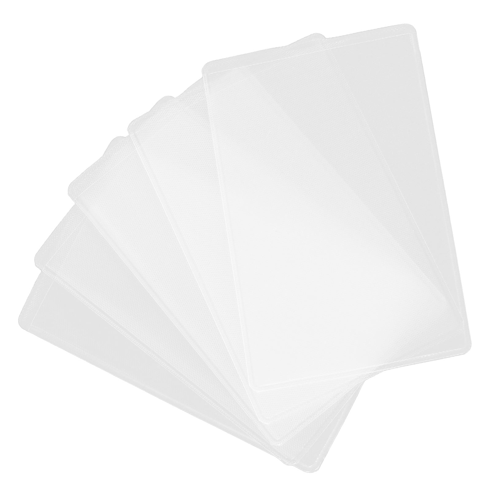 KALLORY 5pcs Hard Plastic Card Sleeves Clear Id Holder Credit Card ...