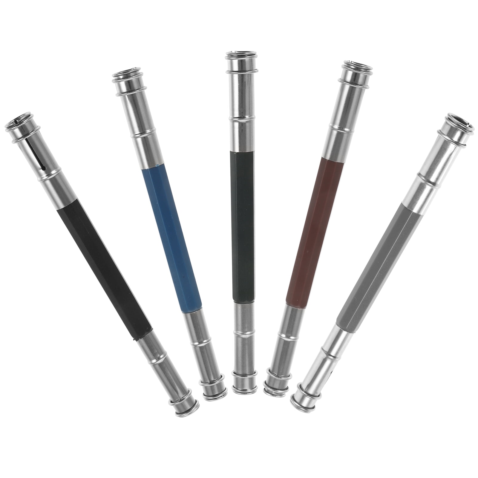KALLORY 5pcs Stainless Steel Pencil Extenders Professional Pencil ...