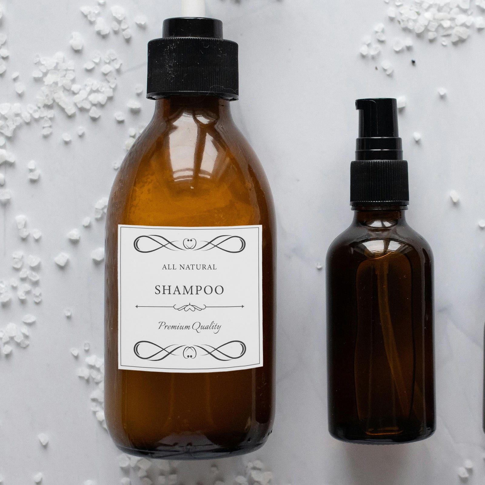 KALLORY 6 Sheets Soap Dispenser Labels Waterproof PVC Sticker for ...