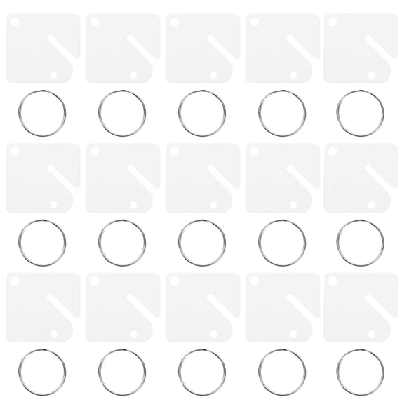 KALLORY 60 Sets Key Tags Identifiers Key Ring Tags Key Label Tags Key ...