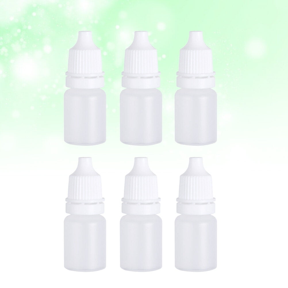 KALLORY 6Pcs Clear Plastic Dropper Bottles for Small Liquids Storage ...