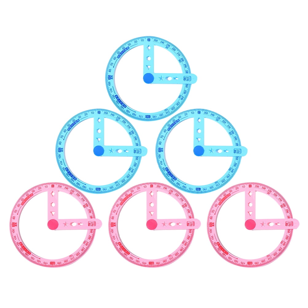 KALLORY Protractor Circular Drawing Ruler Blue Drafting Tool Engineers ...