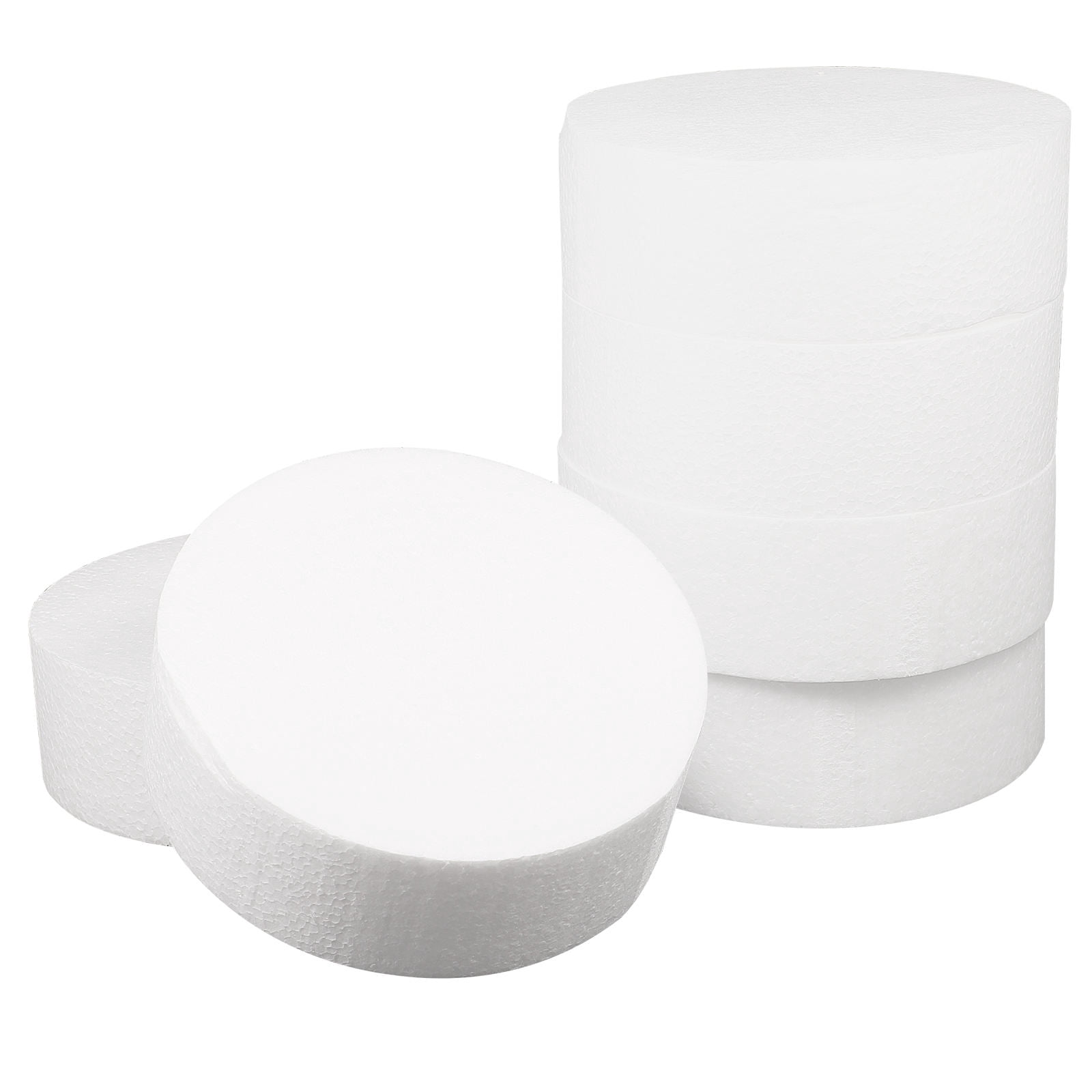 KALLORY 6Pcs Round Cylinder Polystyrene for Crafts and for Kids ...