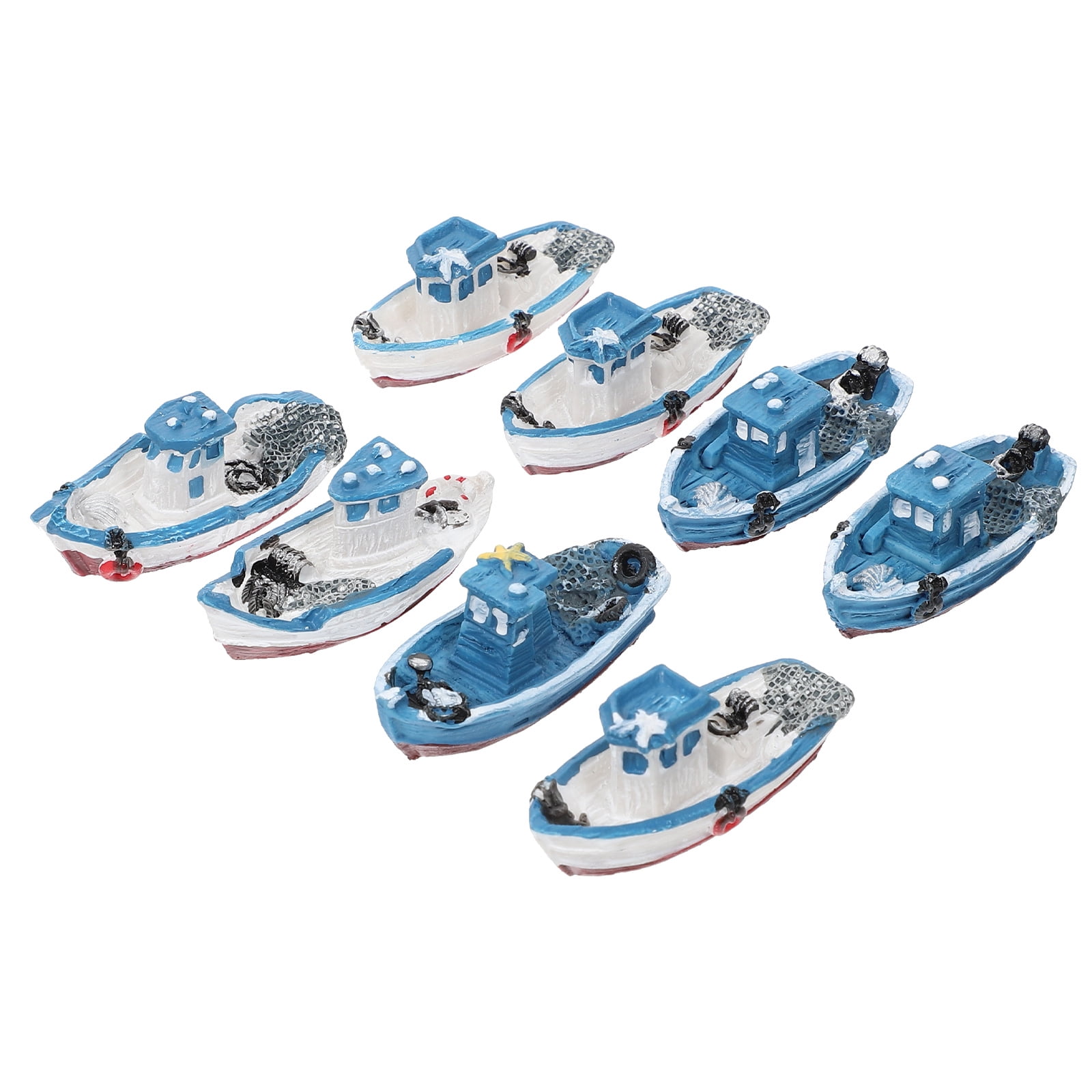 KALLORY 8 Pcs Fish Tank Decoration Aquarium Decorative Statues ...