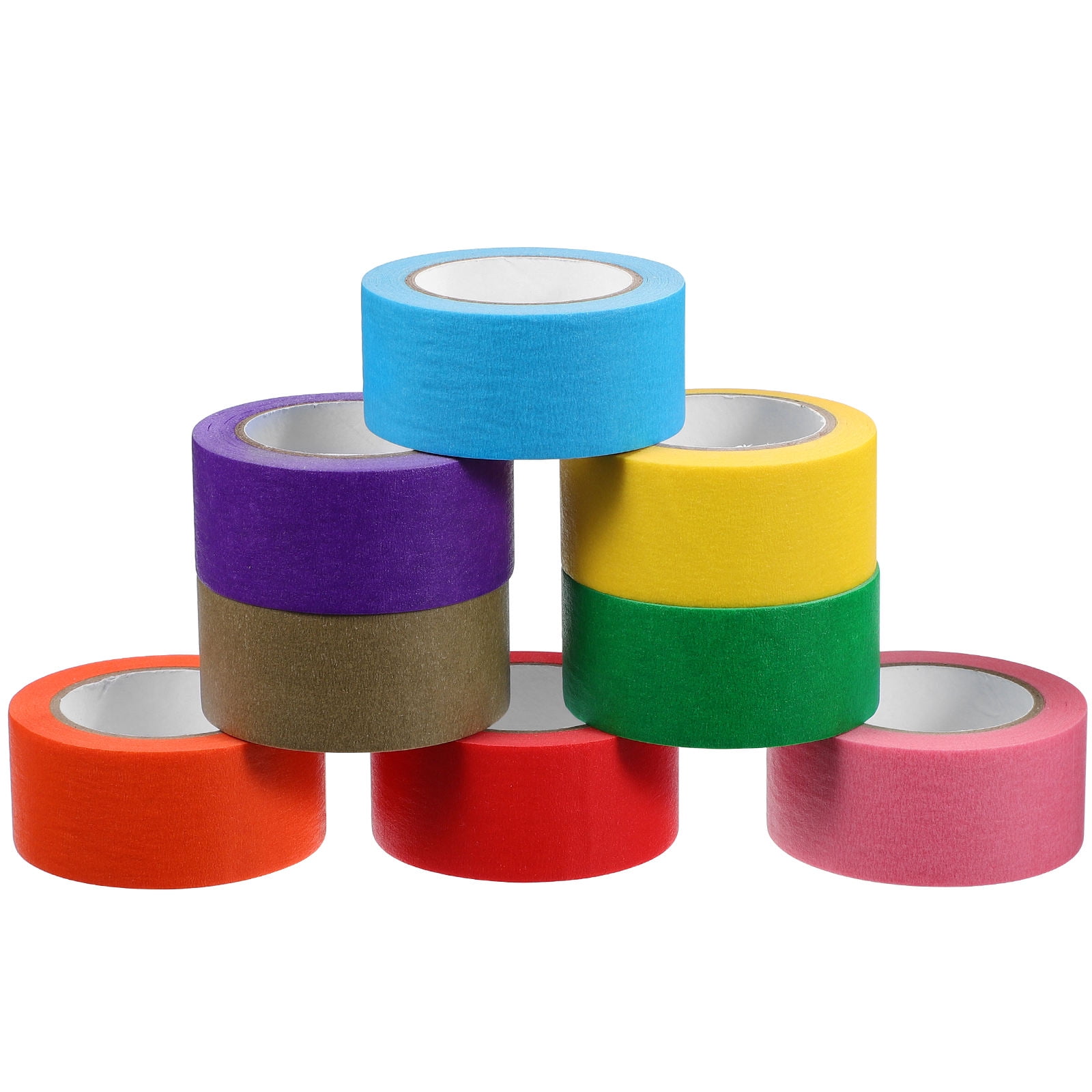KALLORY 8 Rolls Masking Tape Colored Paper Tape for Artists Crafting ...