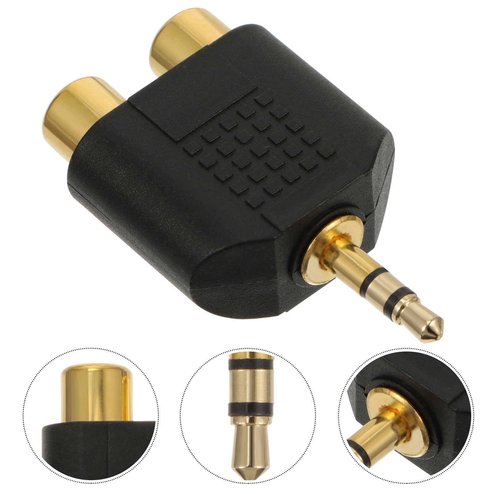 KALLORY 8Pcs Headphone Jack Splitter for Microphone with Y Shape Stereo ...