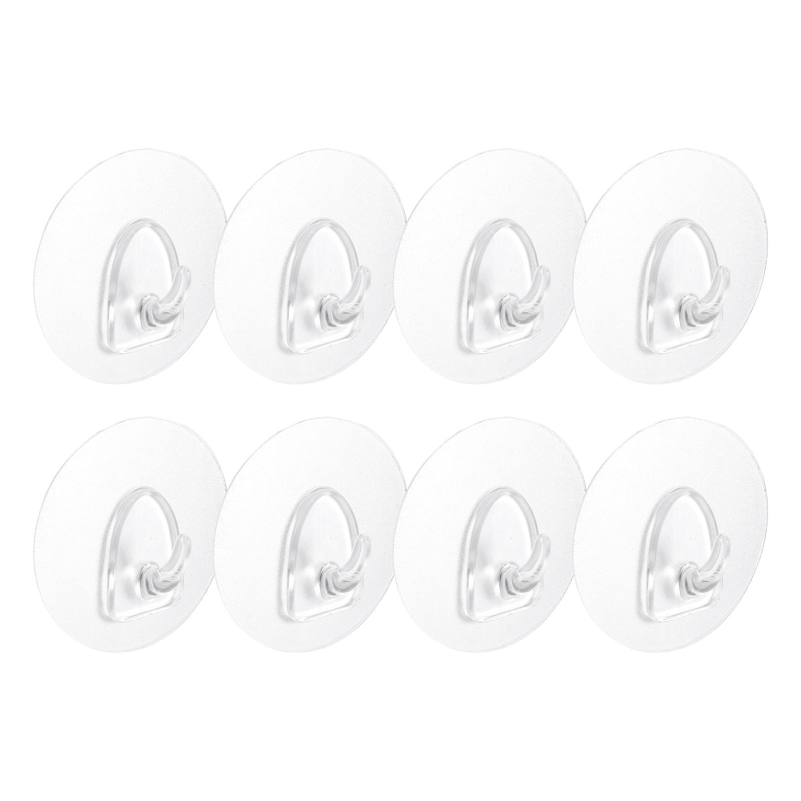 KALLORY 8Pcs Stick Hooks for Hanging Items in Round Shape with Space ...
