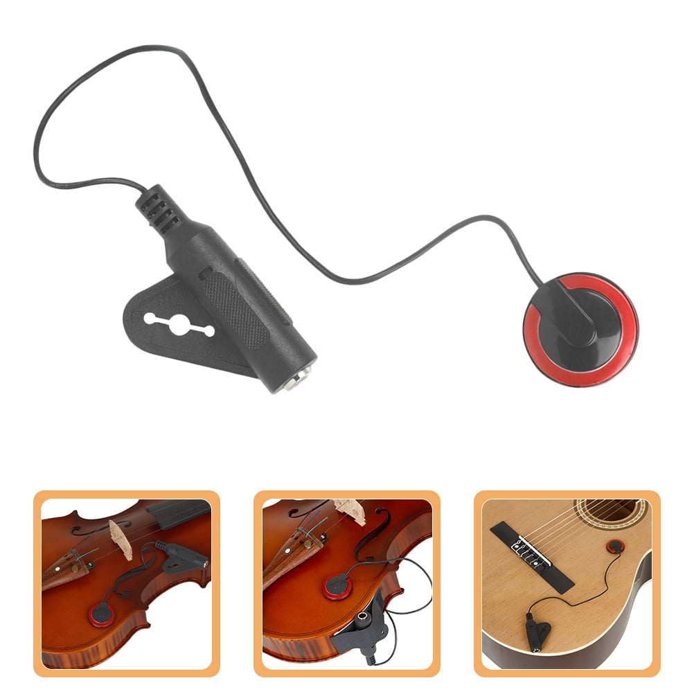 KALLORY Acoustic Pickup For Guitar, Microphone Pickup Violin Ukulele ...