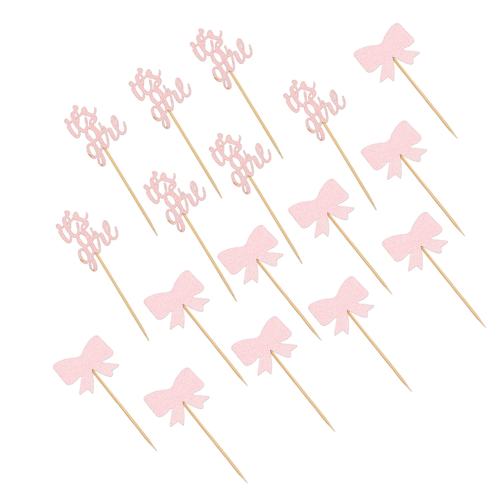 KALLORY Reusable Paper Cake Toppers for Birthday Party 40Pcs 1.8X5.1X0 ...