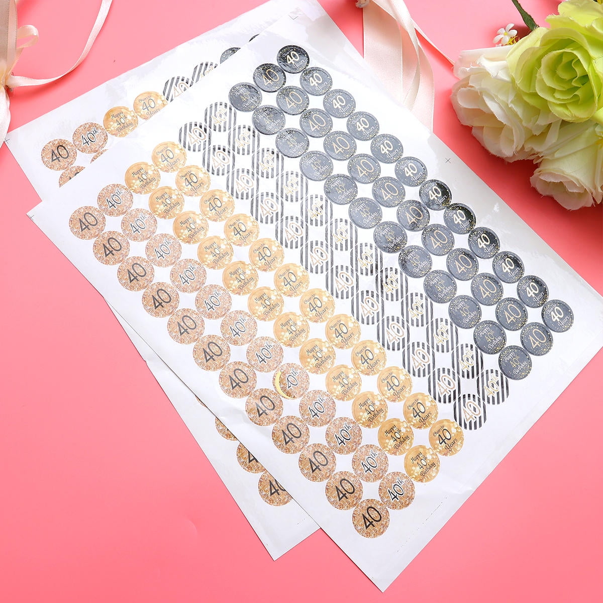 KALLORY Assorted Color Number Stickers for Party Use Create Unique ...