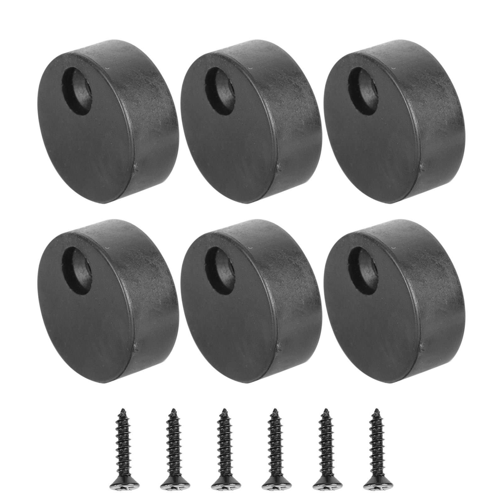 KALLORY Barn Through 5 Sets of POM Black Barn Door Block for ...
