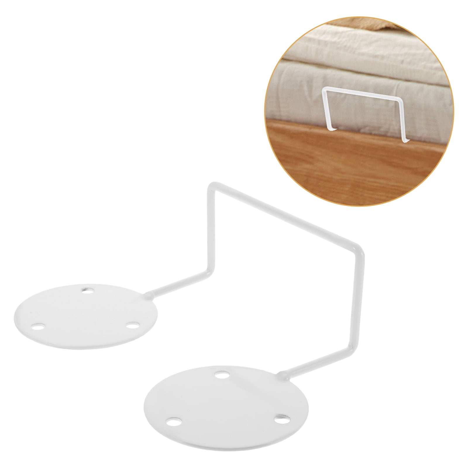 KALLORY Black Stainless Steel Rectangular Anti- Mattress Fixing Bracket ...