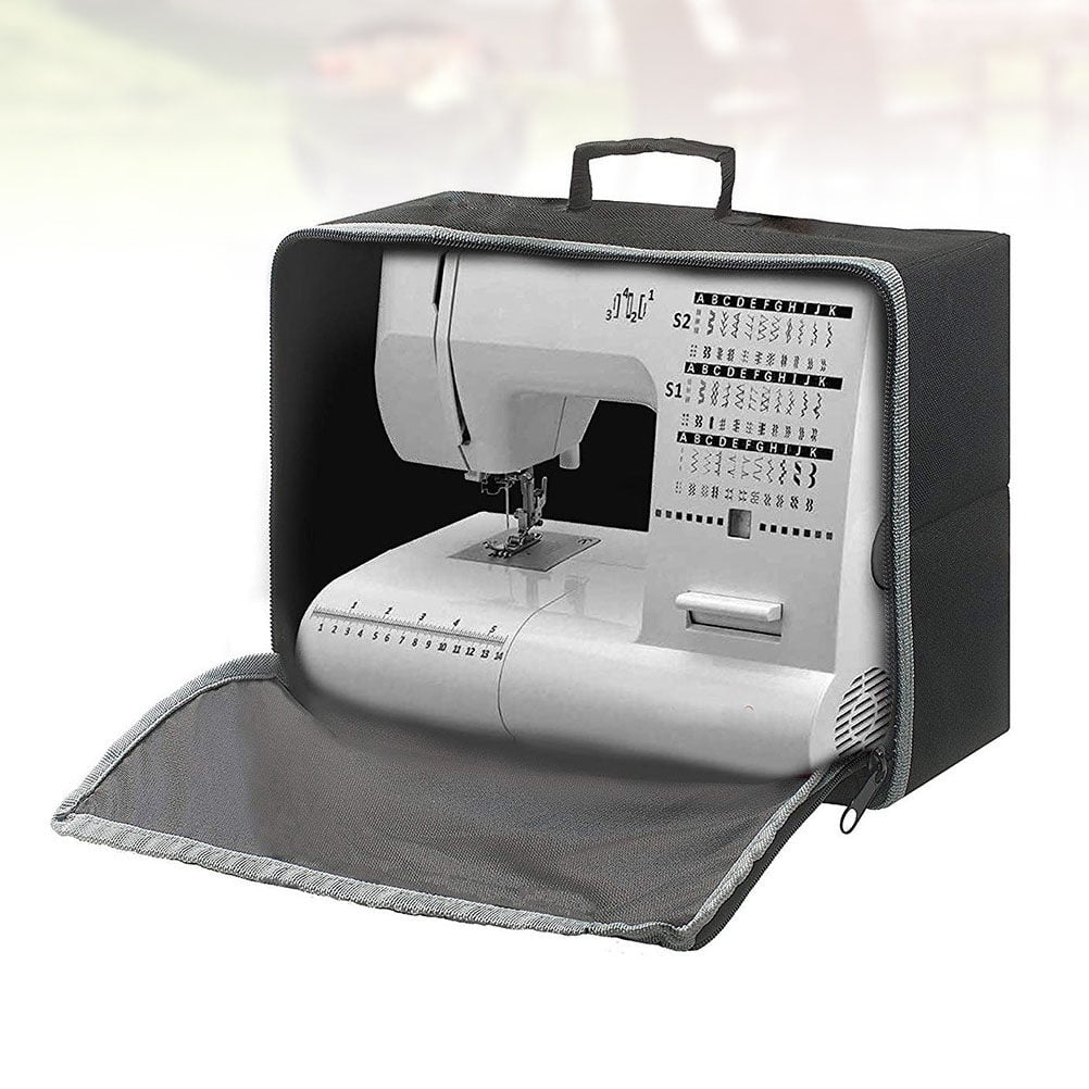 KALLORY Black Rectangular Sewing Machine Tote 1Pack Oxford Cloth for ...