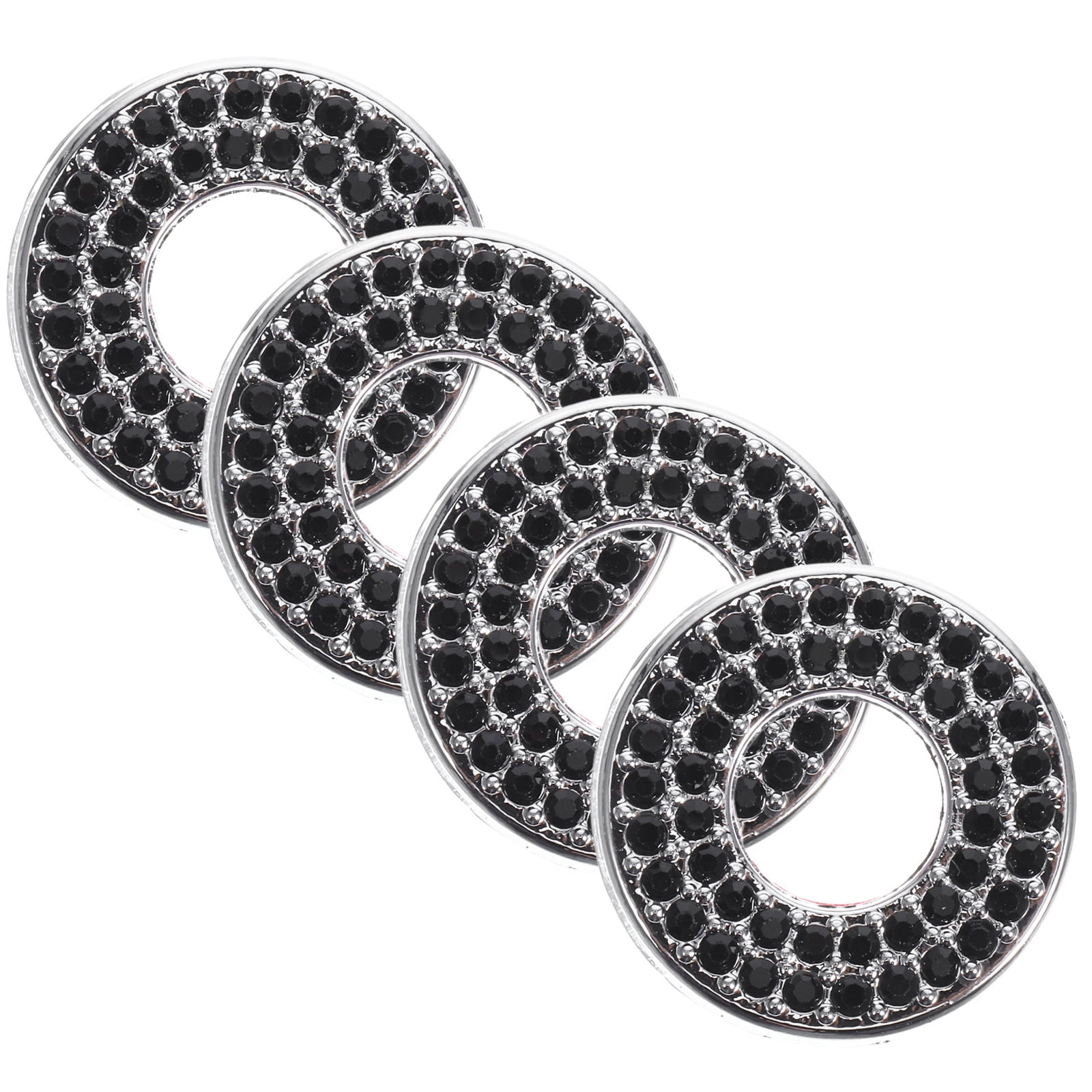 KALLORY Black Zinc Alloy Car Door Pull Pin Covers For Car Decor And ...