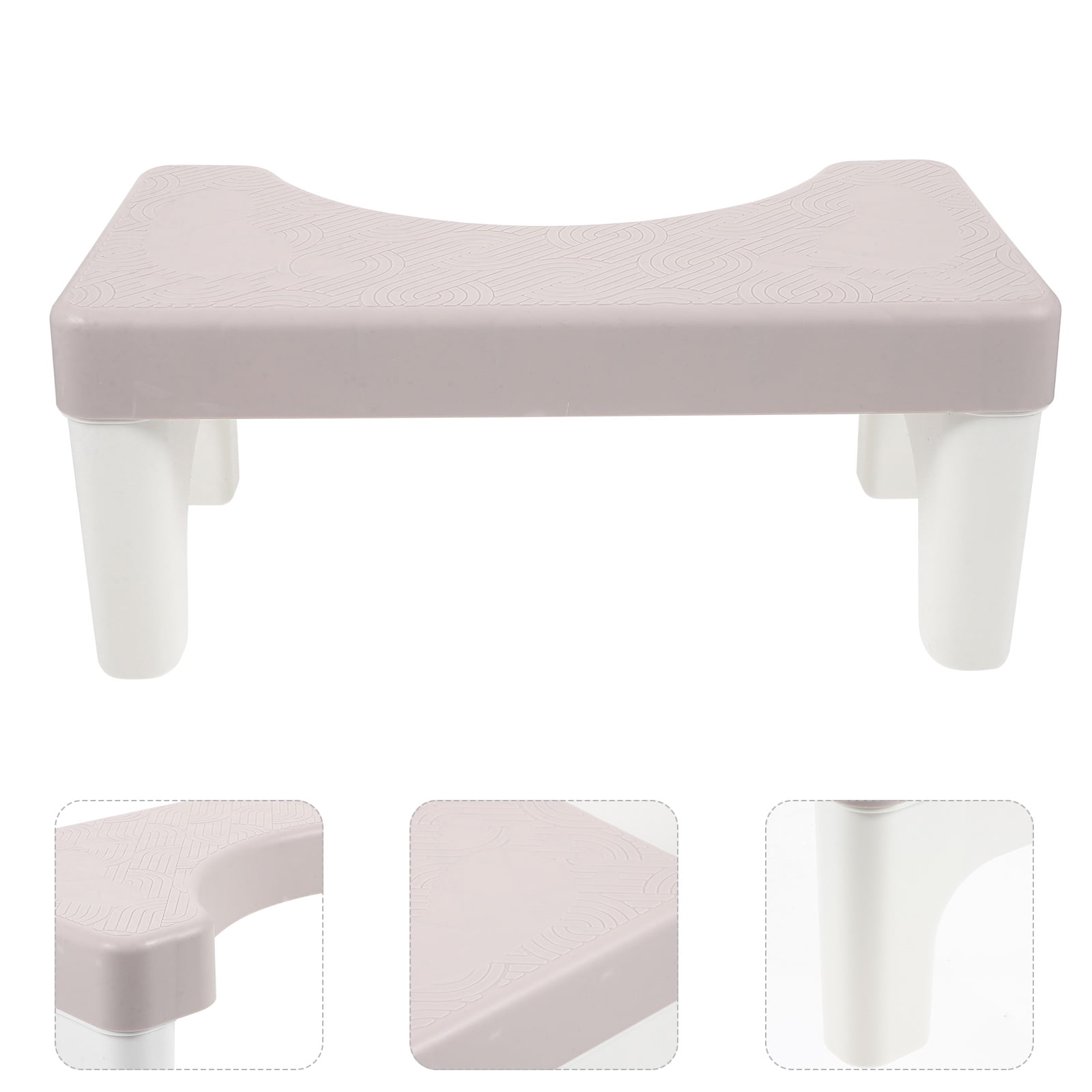 KALLORY Bowel Movement Aid Shower Potty Stool for Toilet Bathroom Grey ...