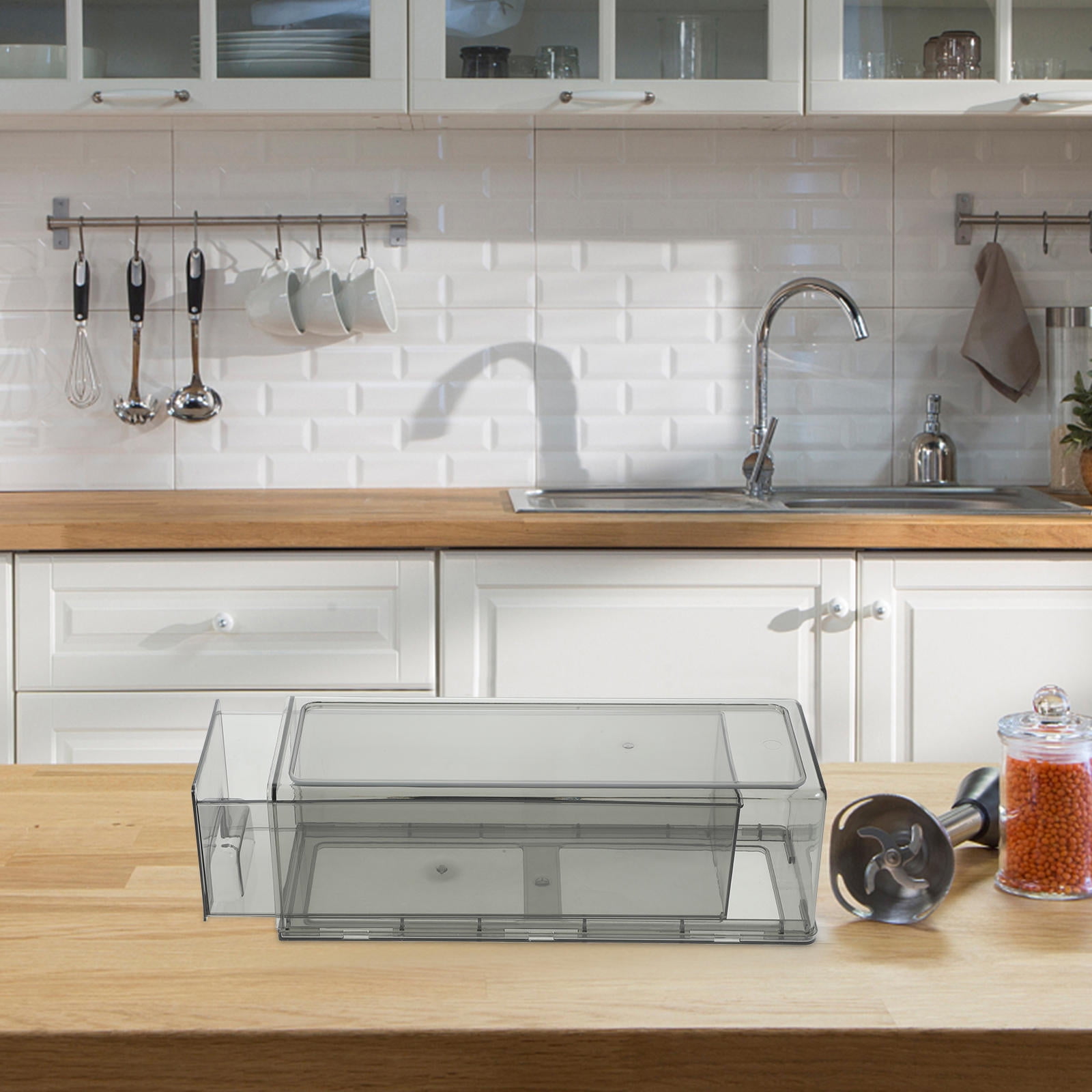 KALLORY Can Drawer Fridge Organization Box Fridge Vegetable Storage ...