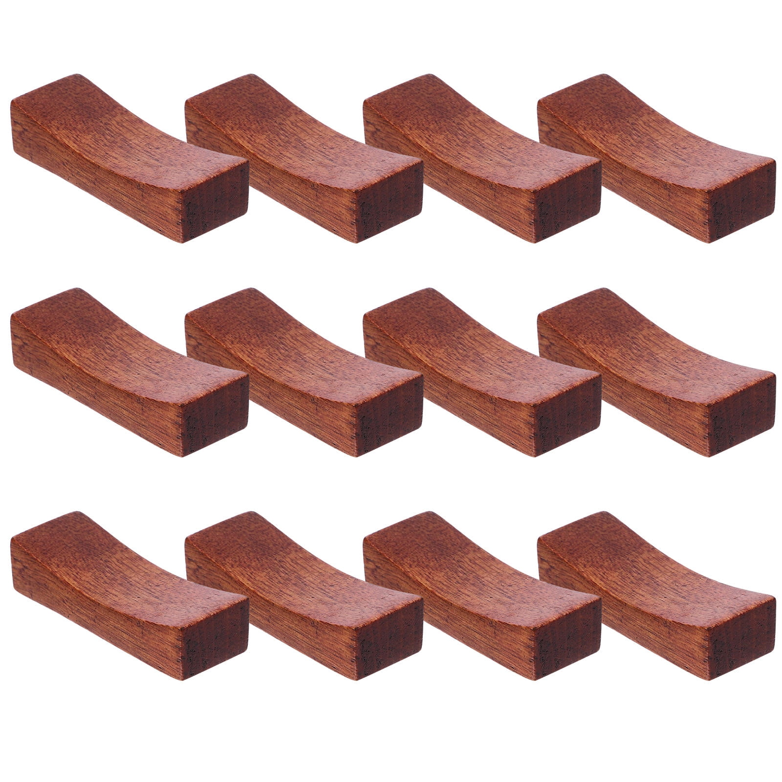 KALLORY Chopsticks Japanese 12Pcs Chopstick Racks Coffee Wood Simple ...