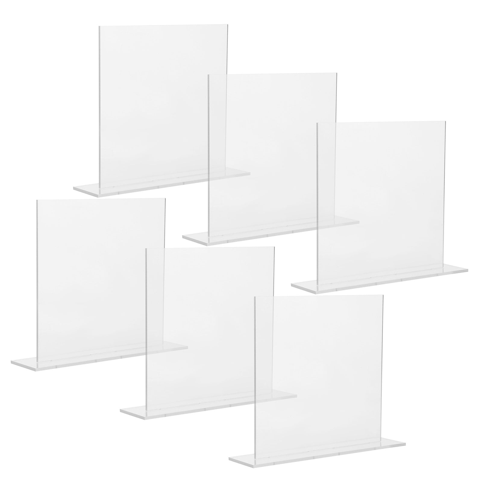 KALLORY Clear Acrylic Table Signs 6Pcs for Wedding Seating and Party ...