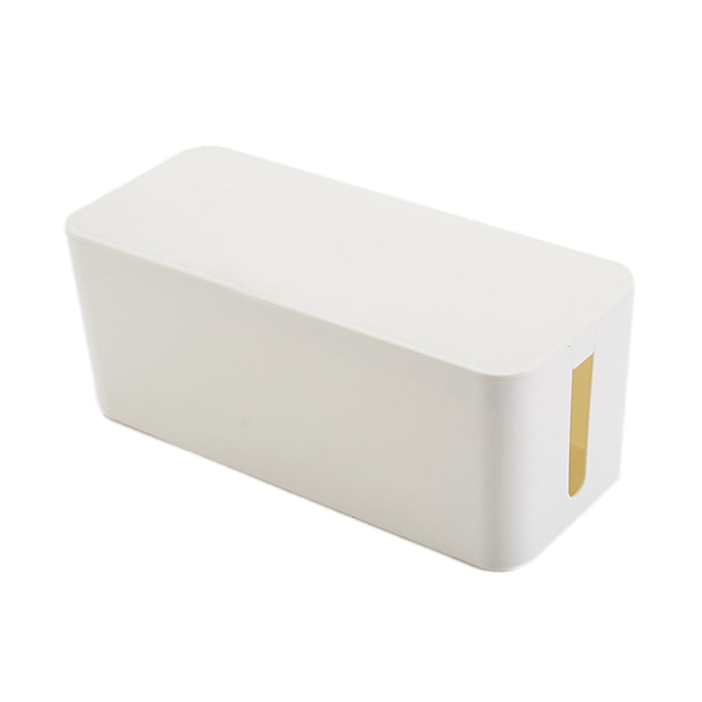 KALLORY Cord Organization Storage 2Pcs for Tabletop Cable Hiding Box ...