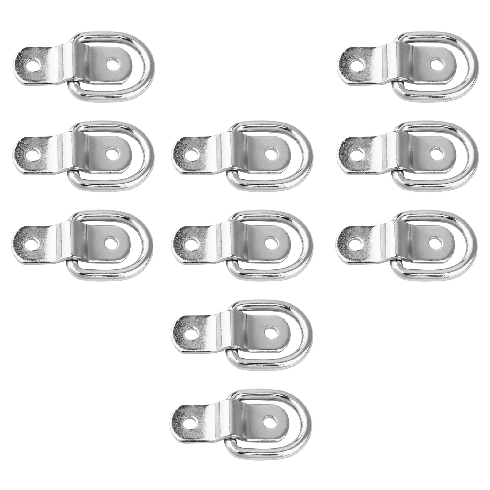 KALLORY D-Type Pull-Tab Buckle 10Pcs Metal Slide Buckle for Rope Anchor ...